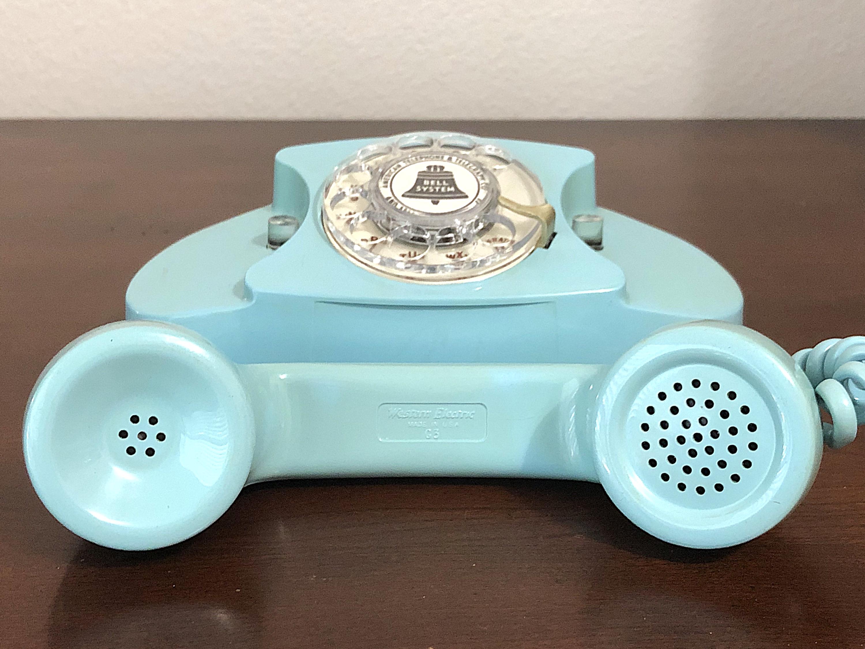Restored Western Electric Aqua-blue (now Turquoise) Princess Tabletop ...