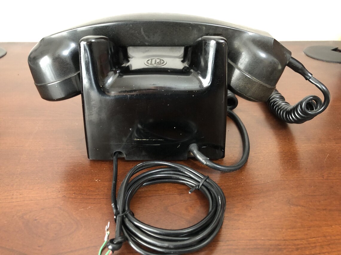Vintage PTT Ericsson Black Rotary Telephone/phone (holland) - Etsy