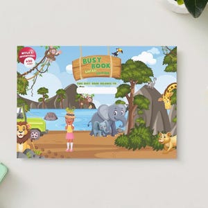 Safari Busy Book Printable for Kids | Animal Learning Activities PDF ...