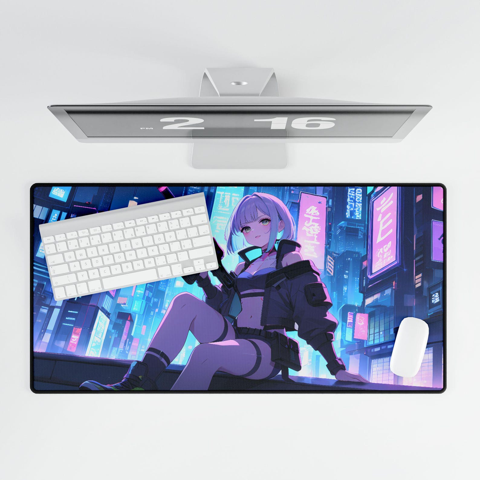 Cyberpunk Desk Mat for Gamers and Anime Fans, Cool Gaming Room ...