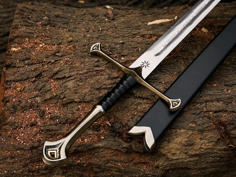 Legendary Anduril Sword Replica Lord of the Rings Inspired Decor ...
