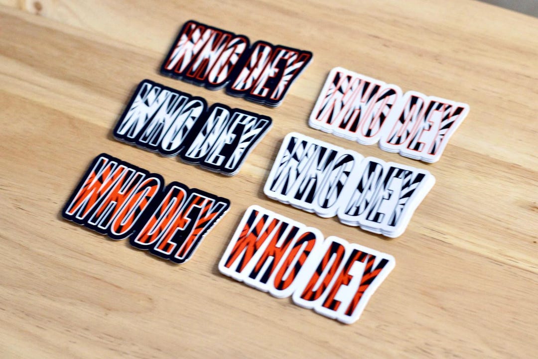Who Dey Cincinnati Football Die Cut Stickers - Etsy
