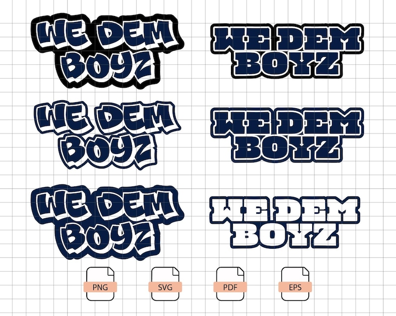 We Dem Boyz SVG Design — Show Your Dallas, Texas Pride With Custom Game ...