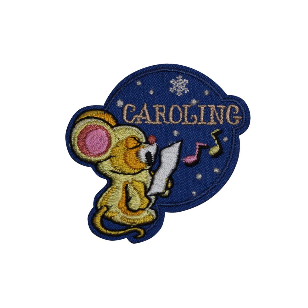 Christmas Caroling Embroidered Iron on Patch - Singing Fun 61-Z - Etsy