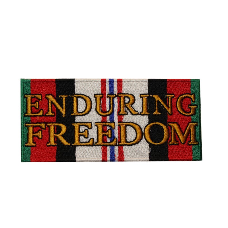 Operation Enduring Freedom Ribbon Embroidered Iron on Patch 30-F - Etsy