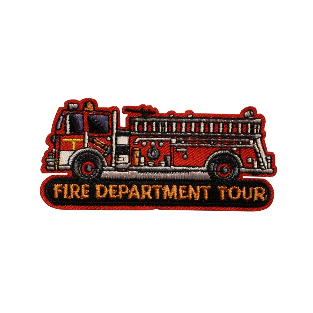 Fire Department Tour Embroidered Iron on Patch - Fireman 52-Q - Etsy