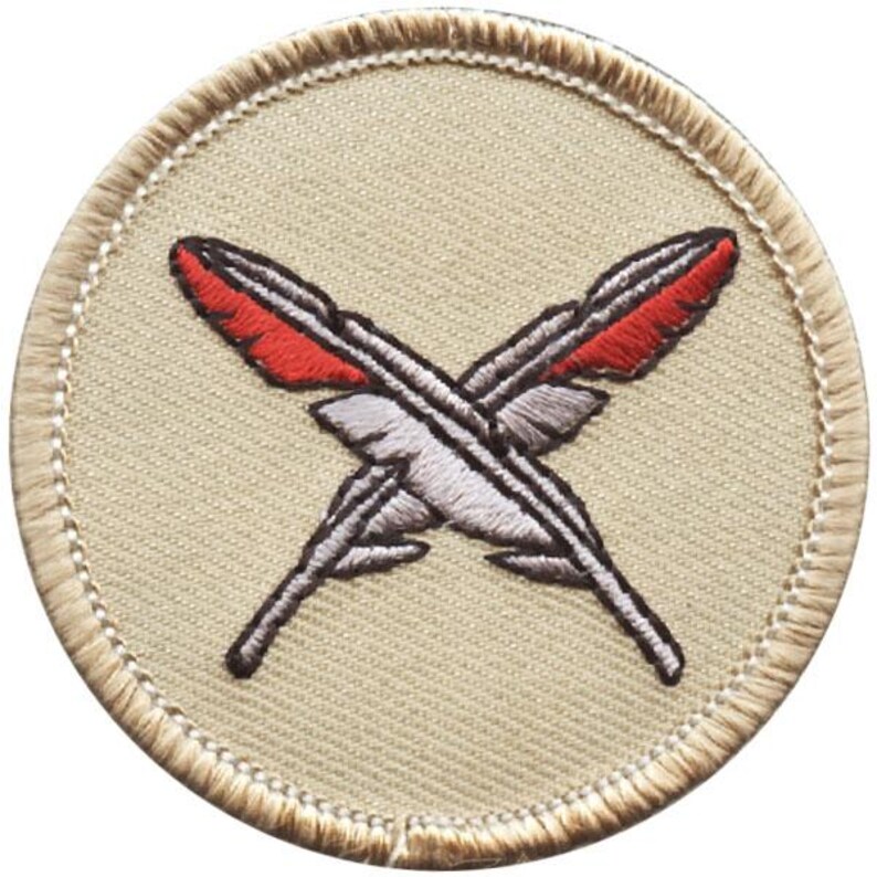 Crossed Feathers Patrol BSA Boy Scouts of America Embroidered Iron on ...