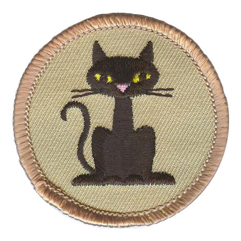 Black Cat Patrol BSA Boy Scouts of America Embroidered Iron on Patch 41 ...
