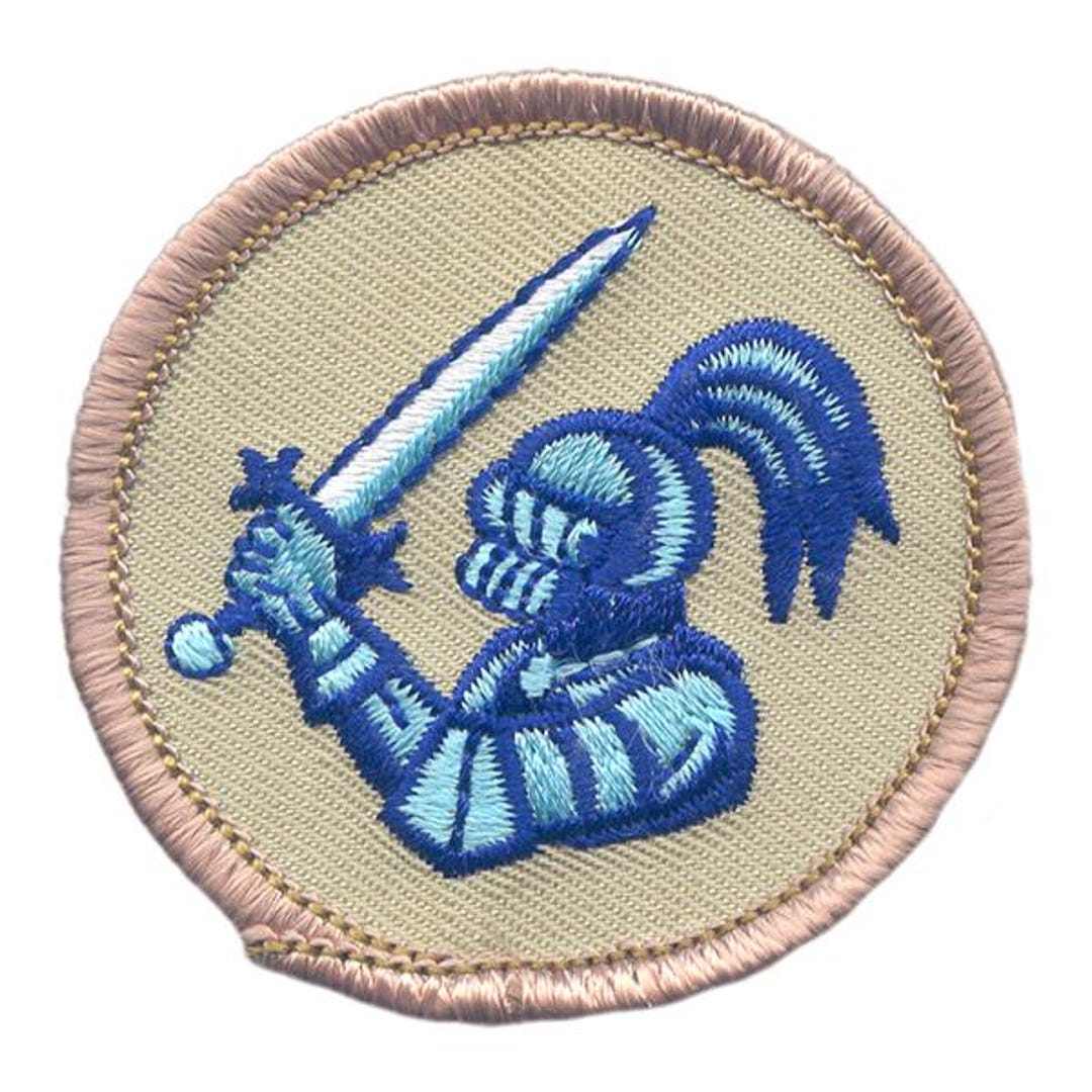 Blue Knight Patrol BSA Boy Scouts of America Embroidered Iron on Patch ...