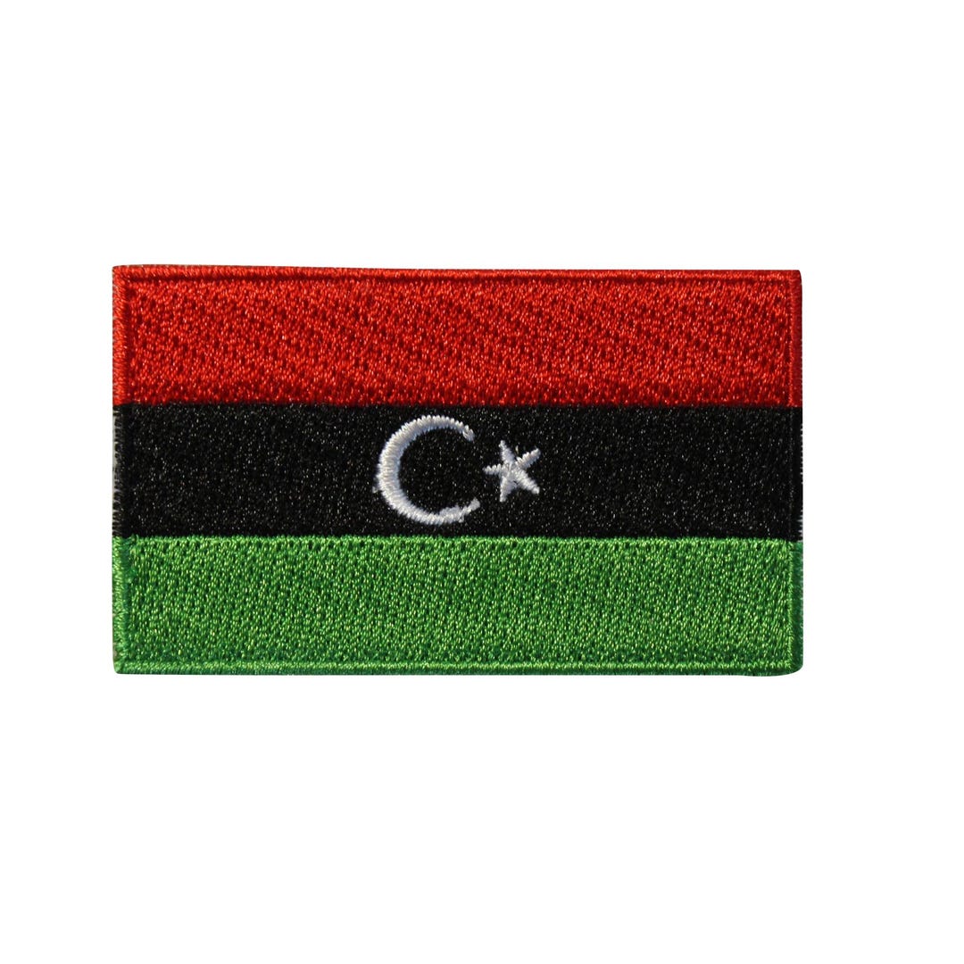 Country of Libya Flag Embroidered Iron on Patch - Travel 139-B - Etsy