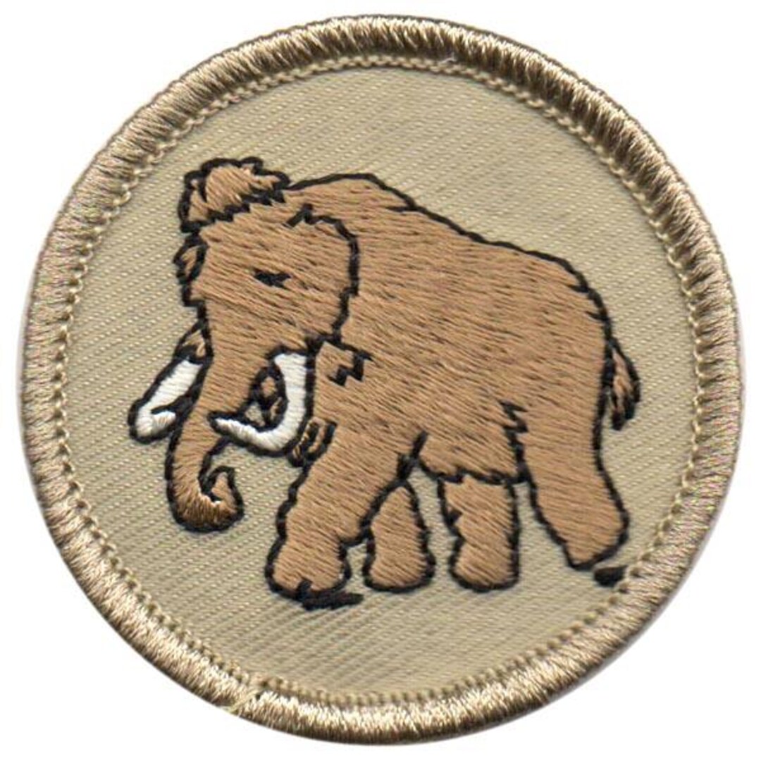 Woolly Mammoth Patrol BSA Boy Scouts of America Embroidered Iron on ...