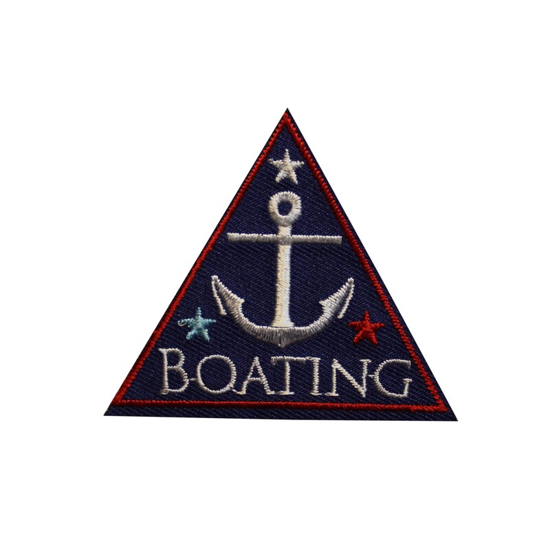 Boating Embroidered Iron on Patch - Sailing Fun 49-T - Etsy