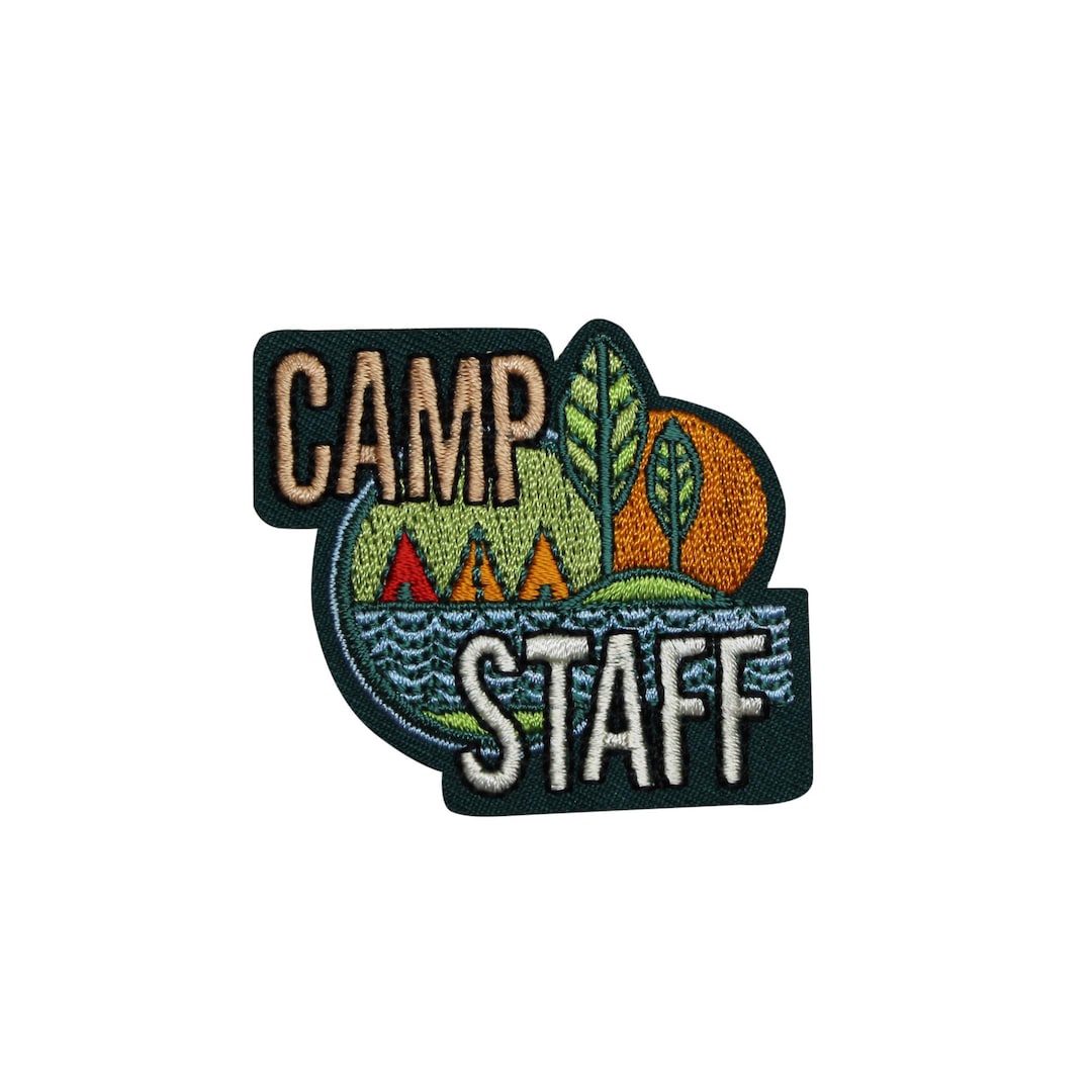 Camp Staff Embroidered Iron on Patch - Camping 49-O - Etsy