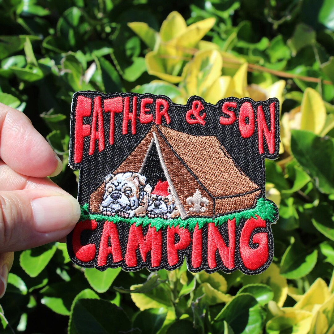 Father Son Camping BSA Boy Scout Officially Licensed Embroidered Patch ...