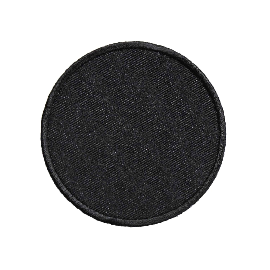 Blank Round Circle Name Tag Embroidered Iron on Patch - Etsy