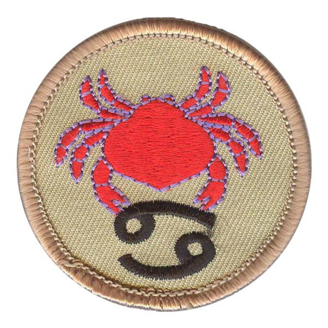 Zodiac Cancer Patrol BSA Boy Scouts of America Embroidered Iron on ...