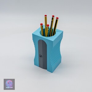 Giant Pencil Sharpener Pen Pot – 3D Printed Decorative Display Model ...
