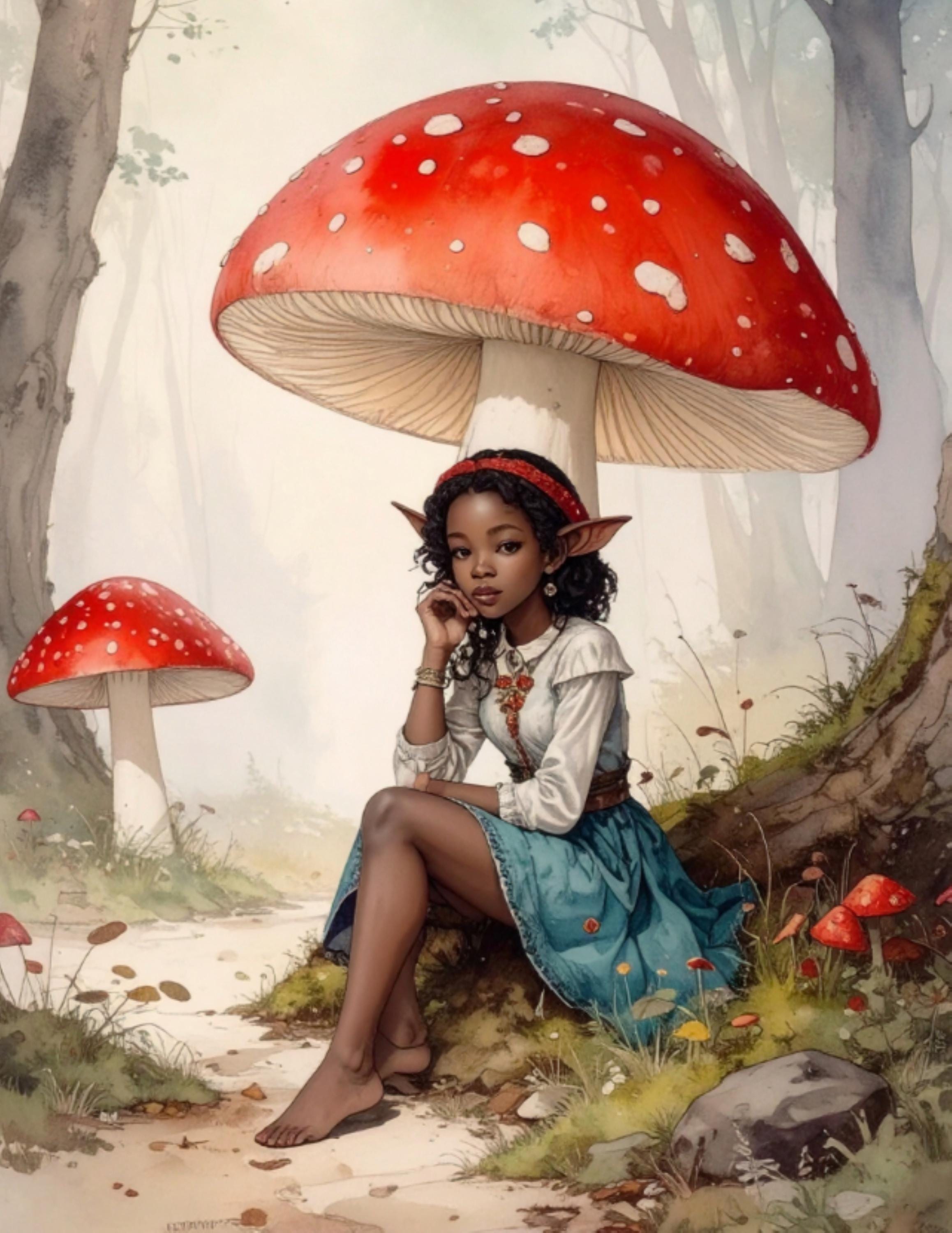 Magical Toadstool and Elf Images. 16 Digital Images. Clipart - Etsy