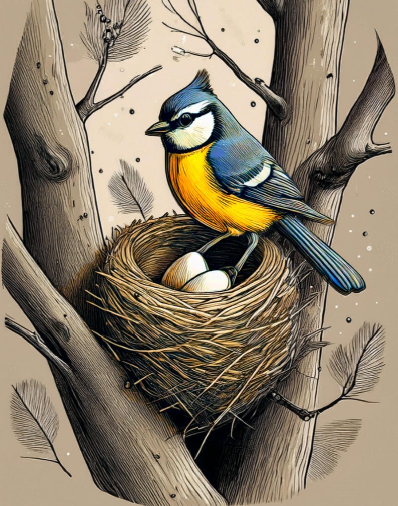 Art Deco Bird Clipart, 16 Images (digital Download) - Etsy UK