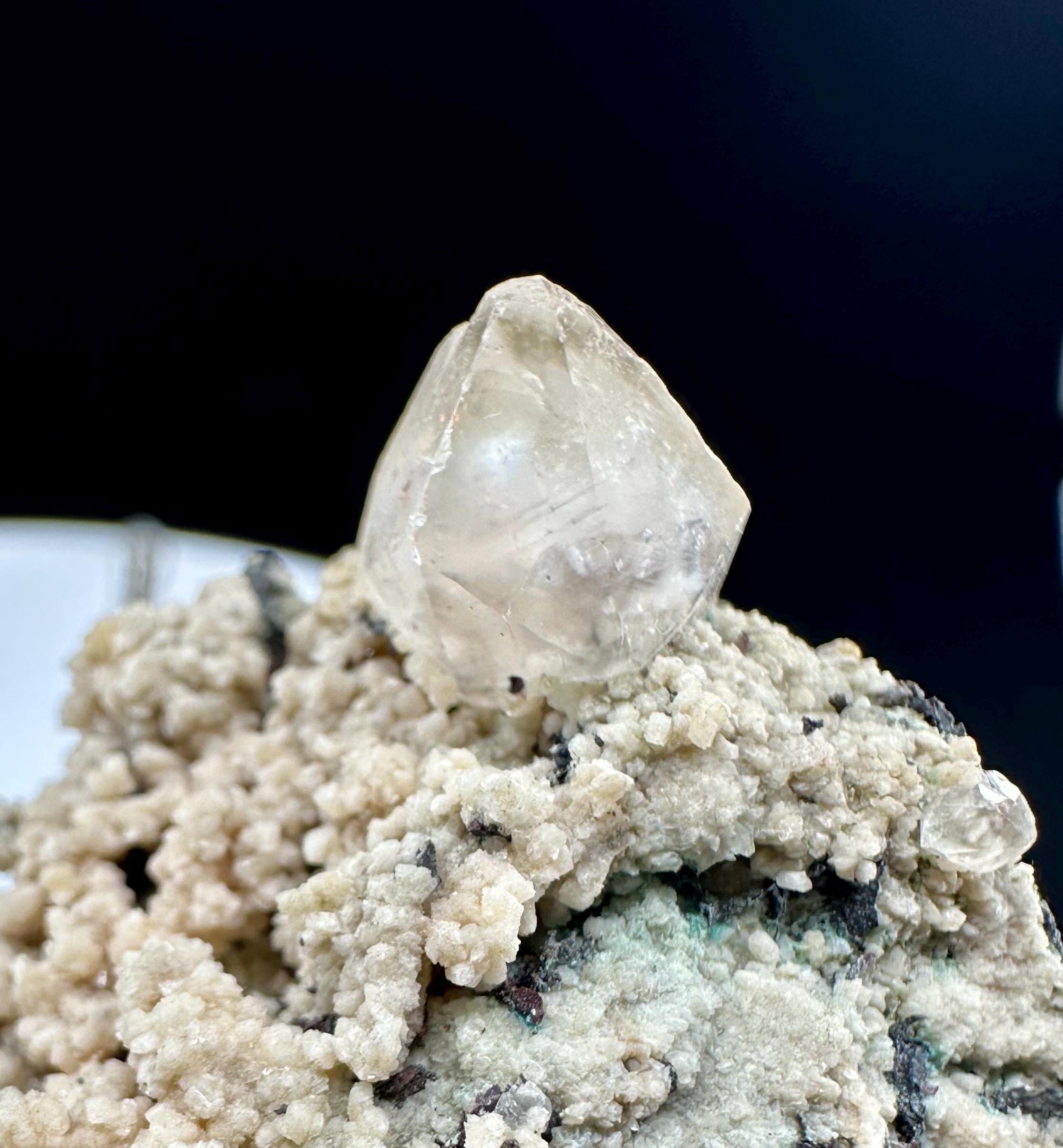 Tenorite Coated Copper W/calcite, Stilbite, Lake Superior Copper ...