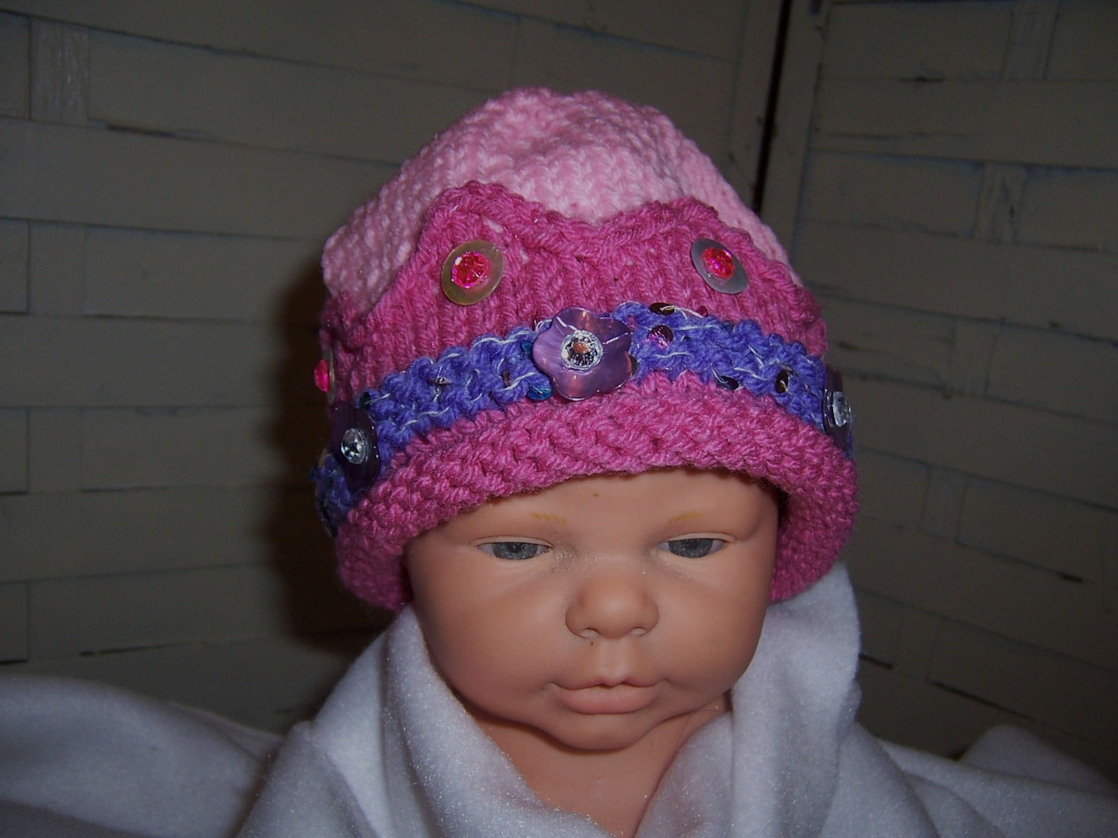 A Crown for a Princess....knitted Baby Girl Hat - Etsy