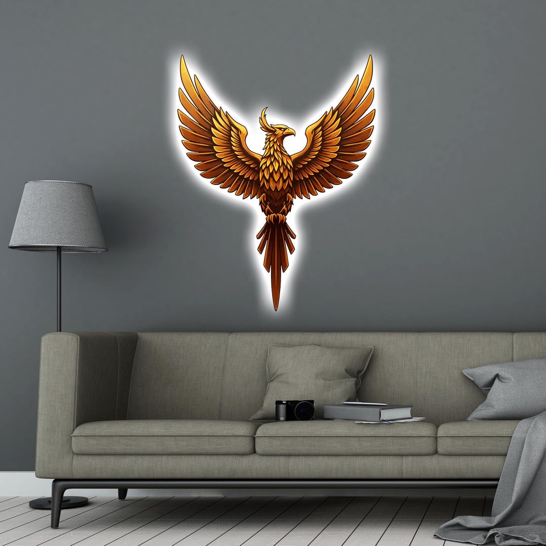 Odin - Odin’s Ravens - LED Light Wall Decor - Special UV Print + Light ...