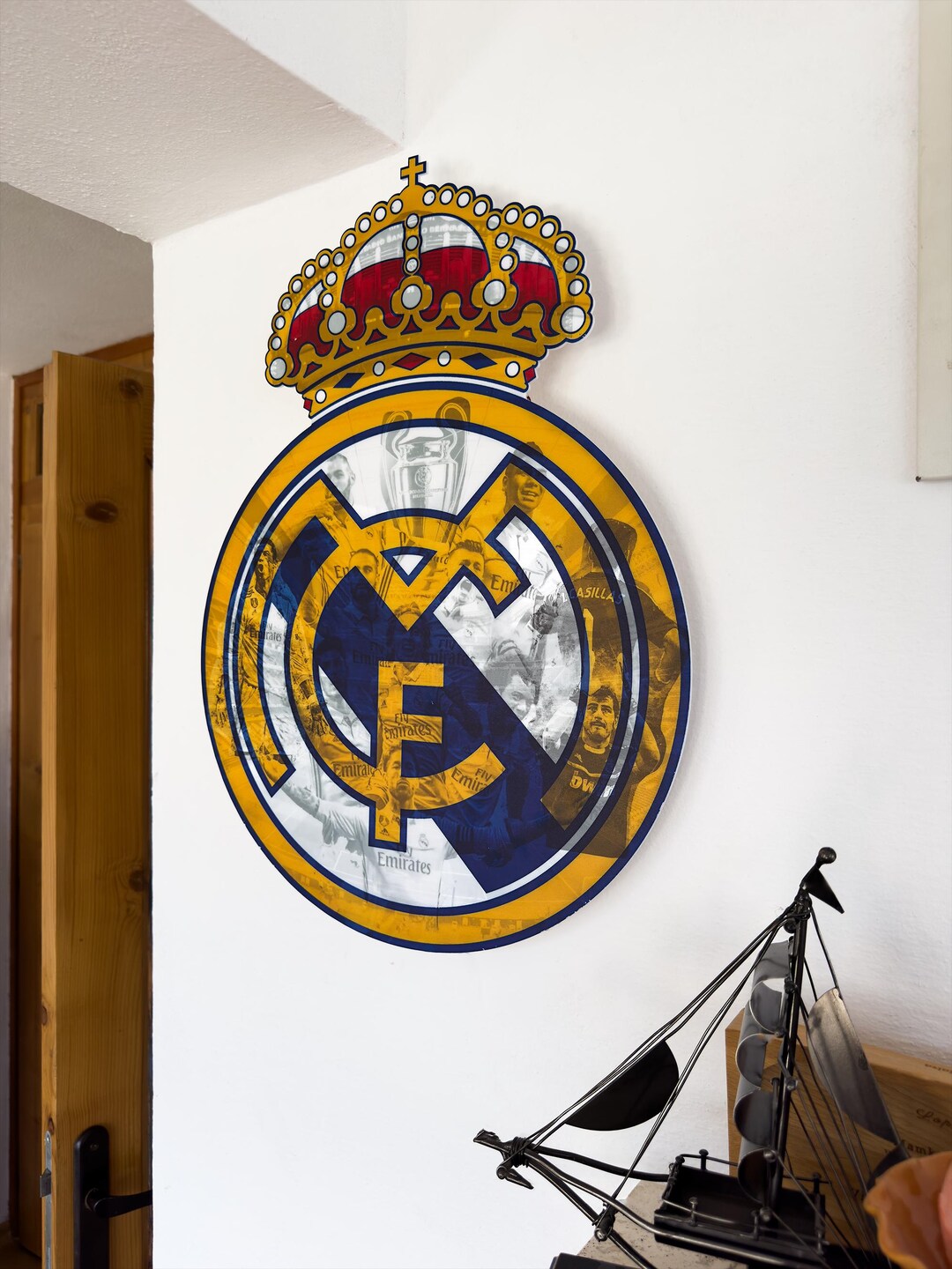 Real Madrid LEGENDS -wall Decor Logo-led Light Special UV Print ...