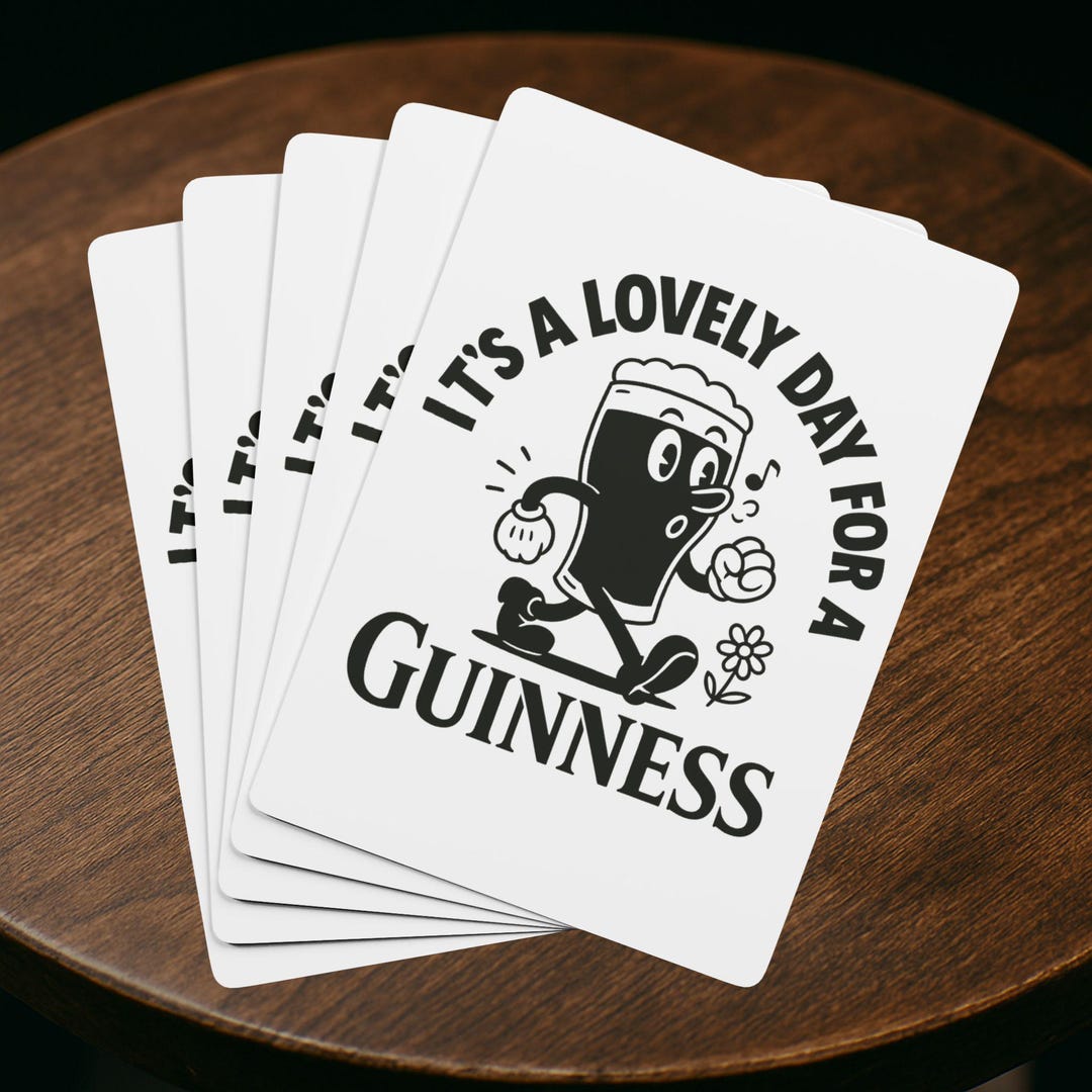 Playing Cards Set, Guinness Gift for Drink Lovers, Deck of Cards, Card ...