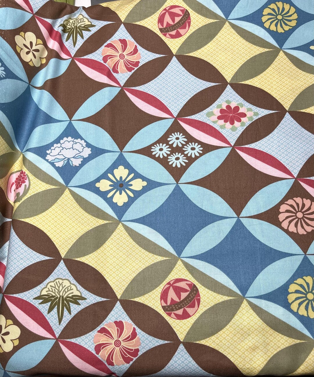 Amy Butler Ginger Bliss Cathedral Windows OOP Very Hard to Find Detash Cotton Quilting Fabric ...
