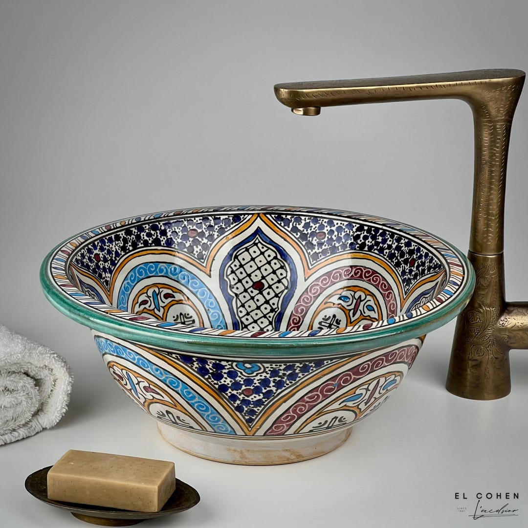Signature Moroccan Basin | an Opulent Statement of "riad" Elegance - Etsy