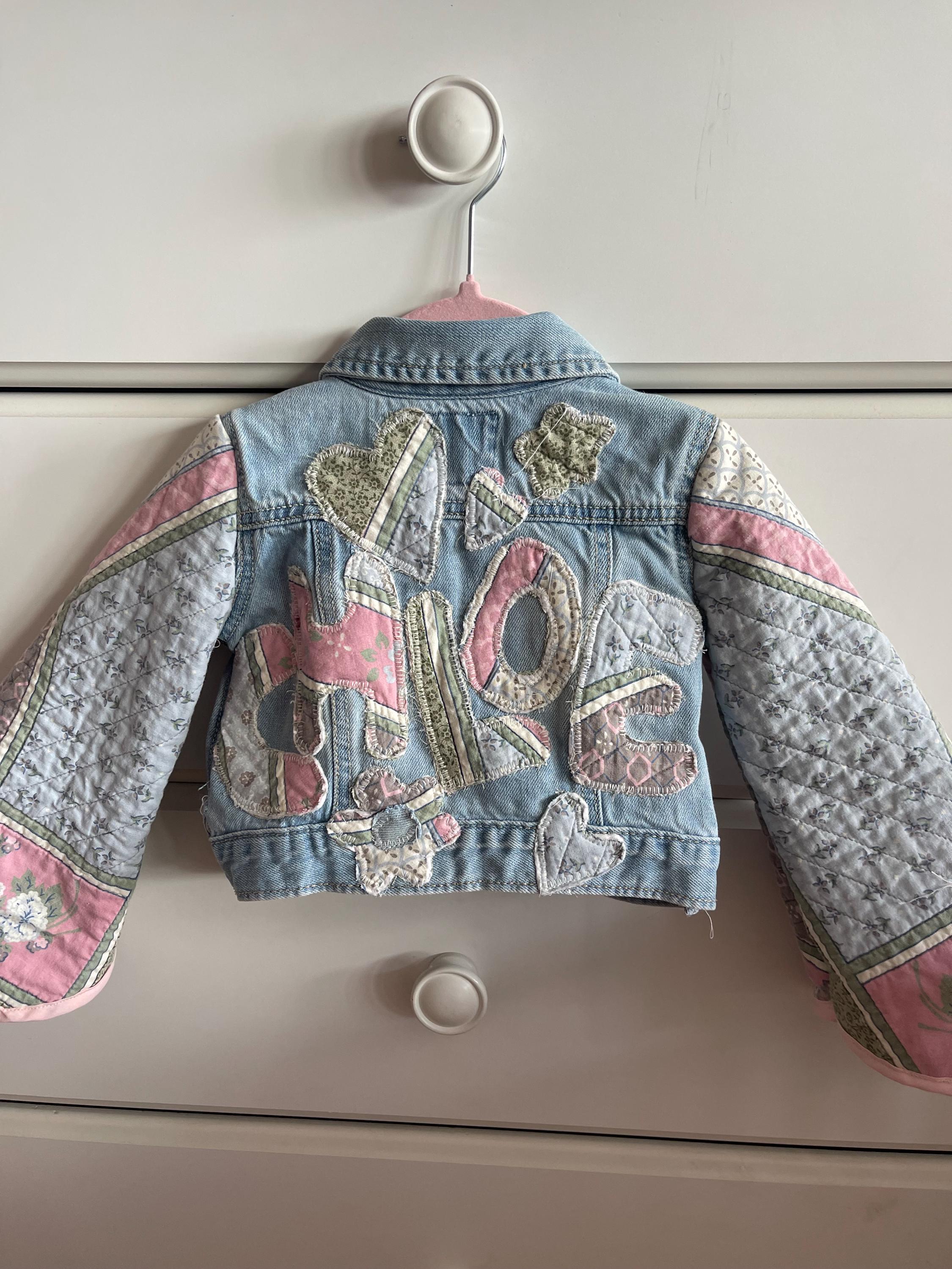 Kids Patchwork Jacket | Vintage Jacket With Vintage Quilt Sleeves - Etsy