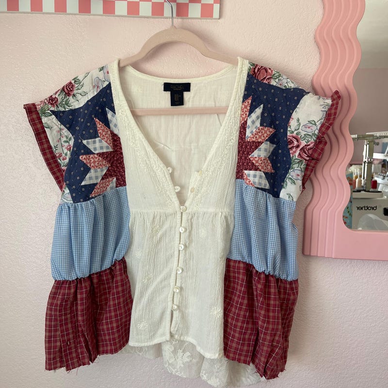 Upcycled Blouse - Etsy