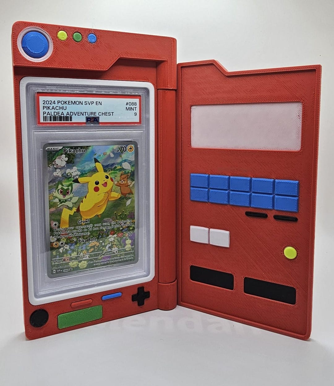 Pokedex Graded Card Holder | 3D Printed Display Stand for PSA Slabs ...