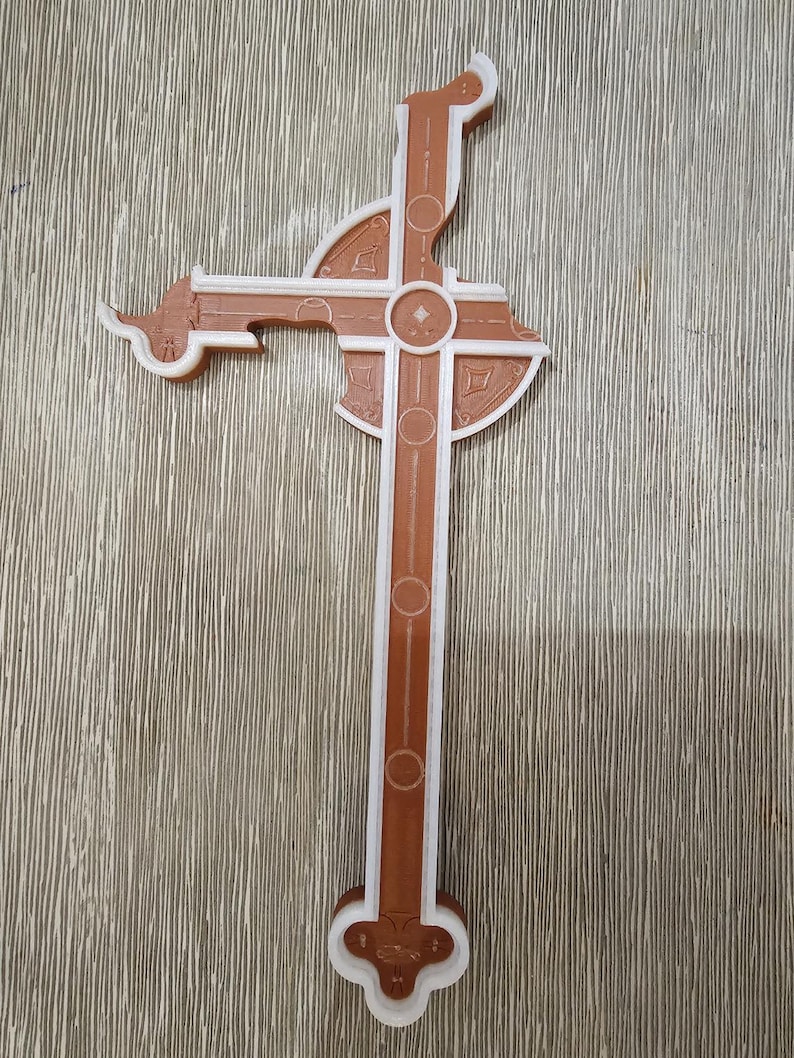 3D Printed Phasmophobia Burned Crucifix Prop, Glow-in-the-dark Replica ...
