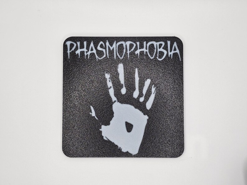 3D Printed Phasmophobia Coasters: Ghost Handprint Drink Set, Horror ...