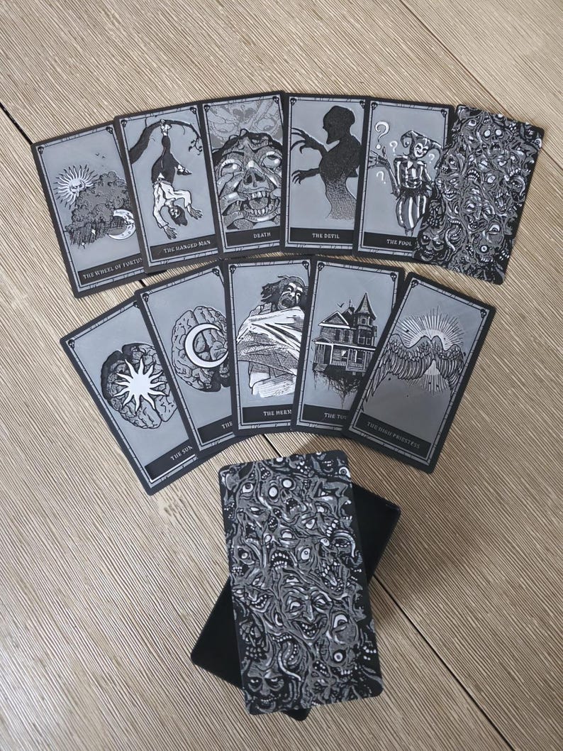 3D Printed Phasmophobia Tarot Deck & Box Replica Set, Horror Game ...