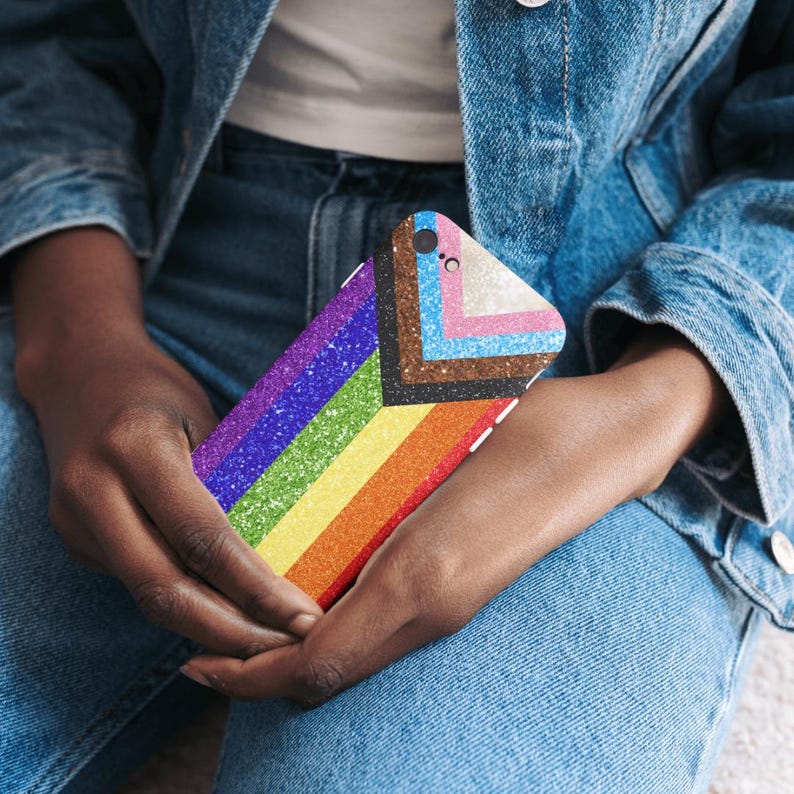 Glitter LGBTQ Flag | Pride Flag With Glitter Colors | Love is Love Flag ...