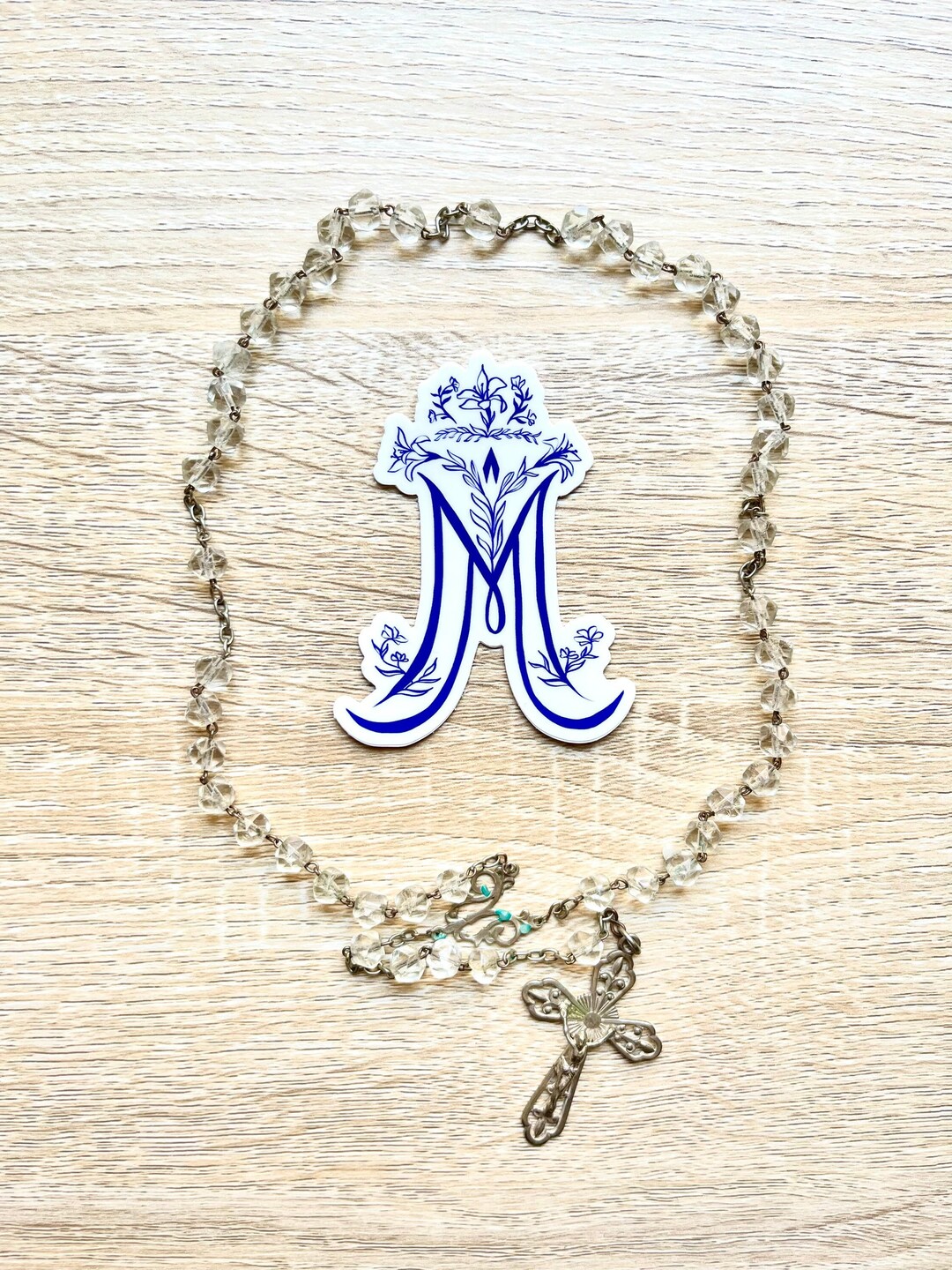 Ave Maria Waterproof Sticker, Our Lady Sticker, Blessed Mother Sticker ...