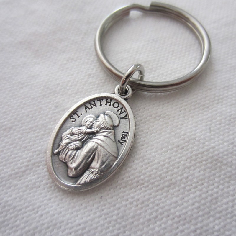 St Anthony Keychain - Etsy