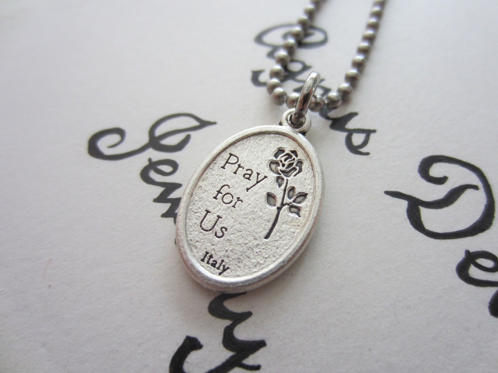 St Nicholas Medal & Necklace Set Patron Saint Bakers Grooms - Etsy