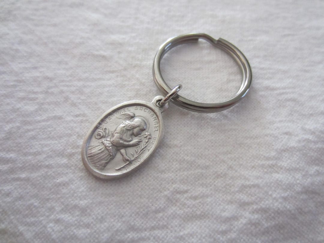 Archangel Gabriel Medal Devotional Keychain, Patron Communication ...