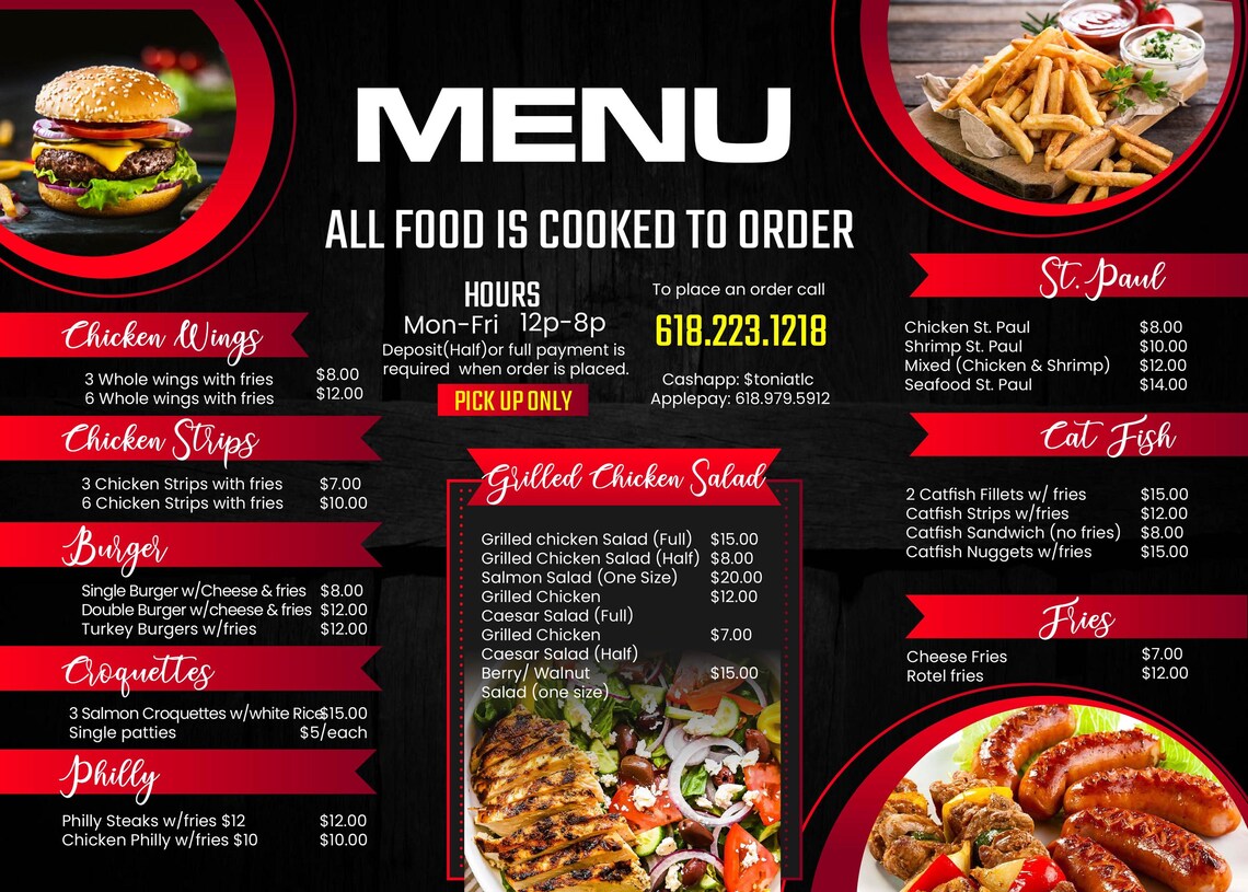 I Will Do Trifold Menu Card Design, TV Screen Menu Card, Digital Menu, Animated Menu Design ...