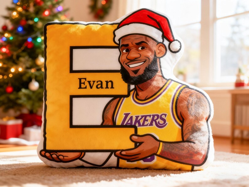 Lebron James Pillow,personalized Cartoon James Pillow,custom James With ...