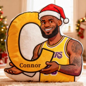 Lebron James Pillow,personalized Cartoon James Pillow,custom James With ...