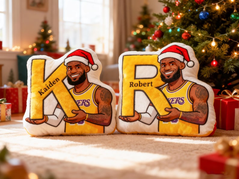 Lebron James Pillow,personalized Cartoon James Pillow,custom James With ...
