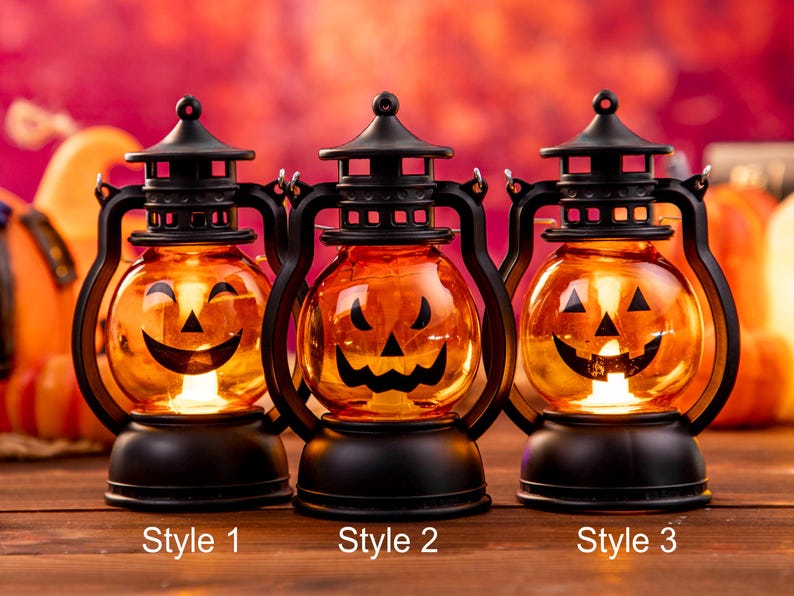 Personalized Halloween Lantern, Custom Halloween Pumpkin Lantern for ...