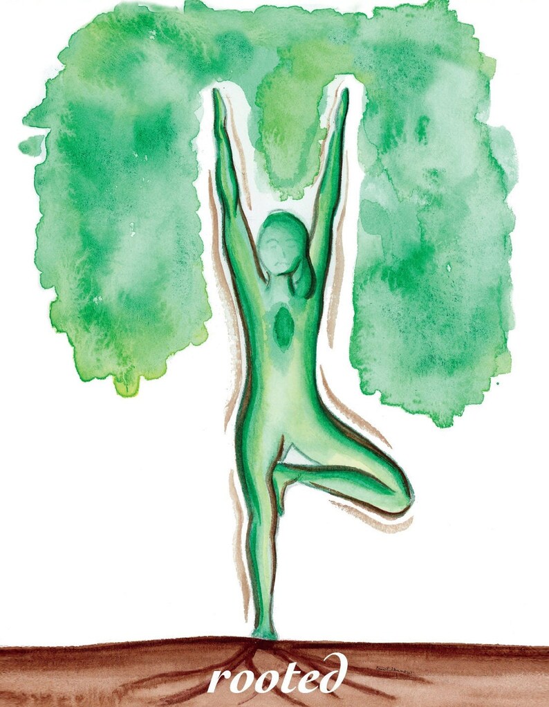 Fine Art Print the Yoga Series Tree Pose Rooted - Etsy
