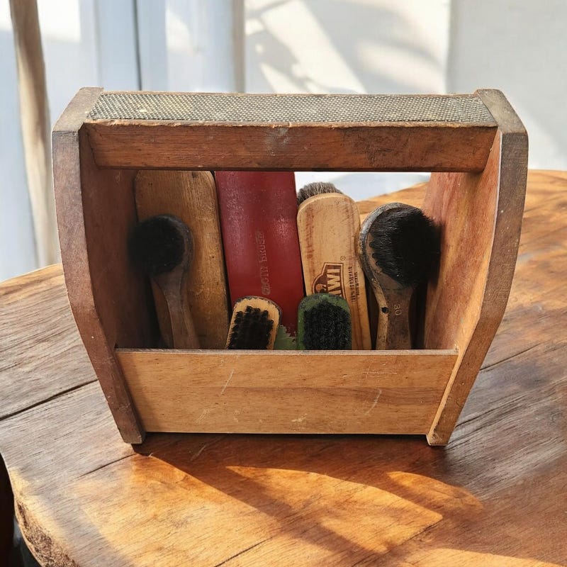 Shoe Shine Box - Etsy