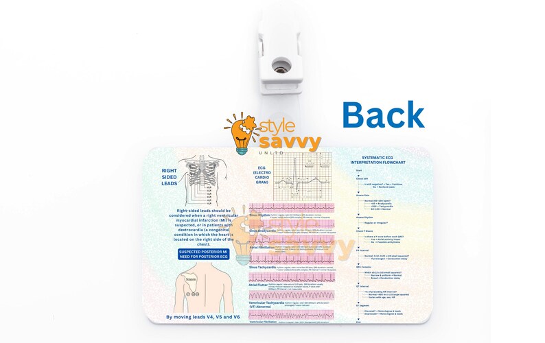 ECG Reference Card: Lead Placement & Interpretation (printable PDF ...