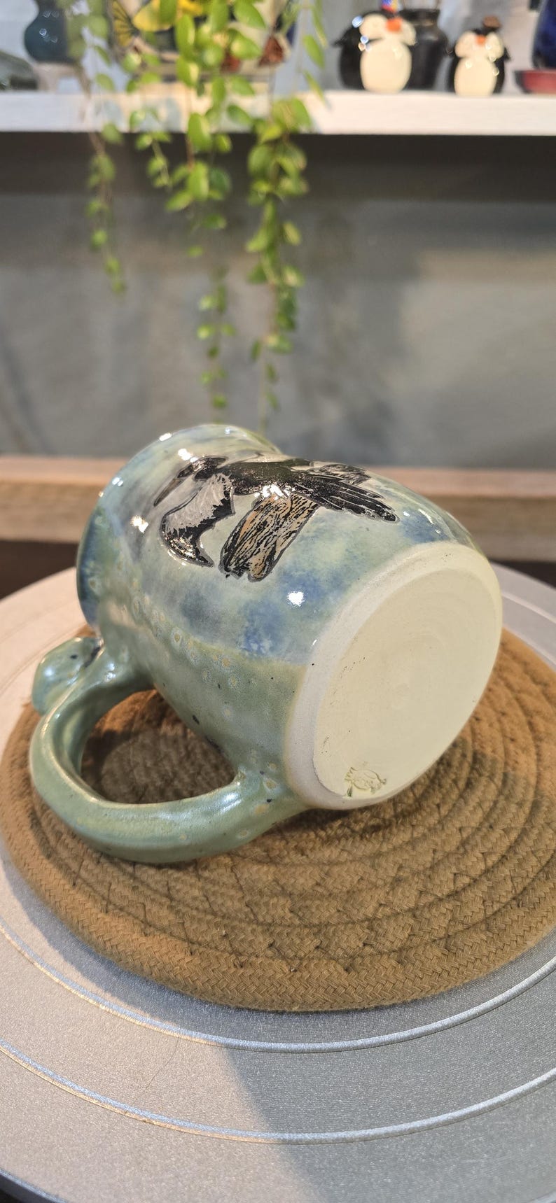 Anhinga (snake Bird) Florida Themed Ceramic Handmade Mug With Thumb ...